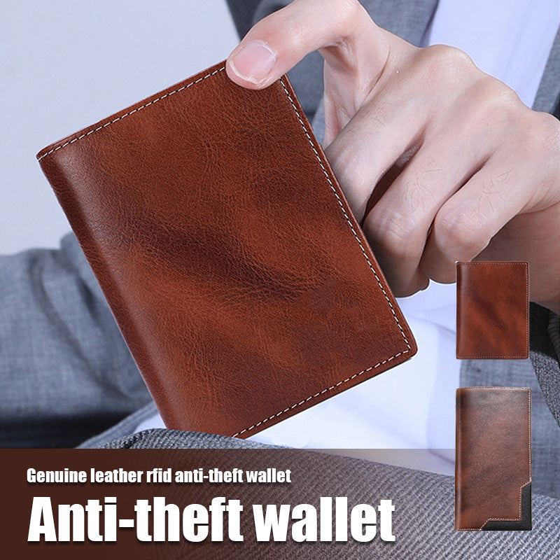 Genuine Leather Rfid Anti-theft Wallet – cexcshop