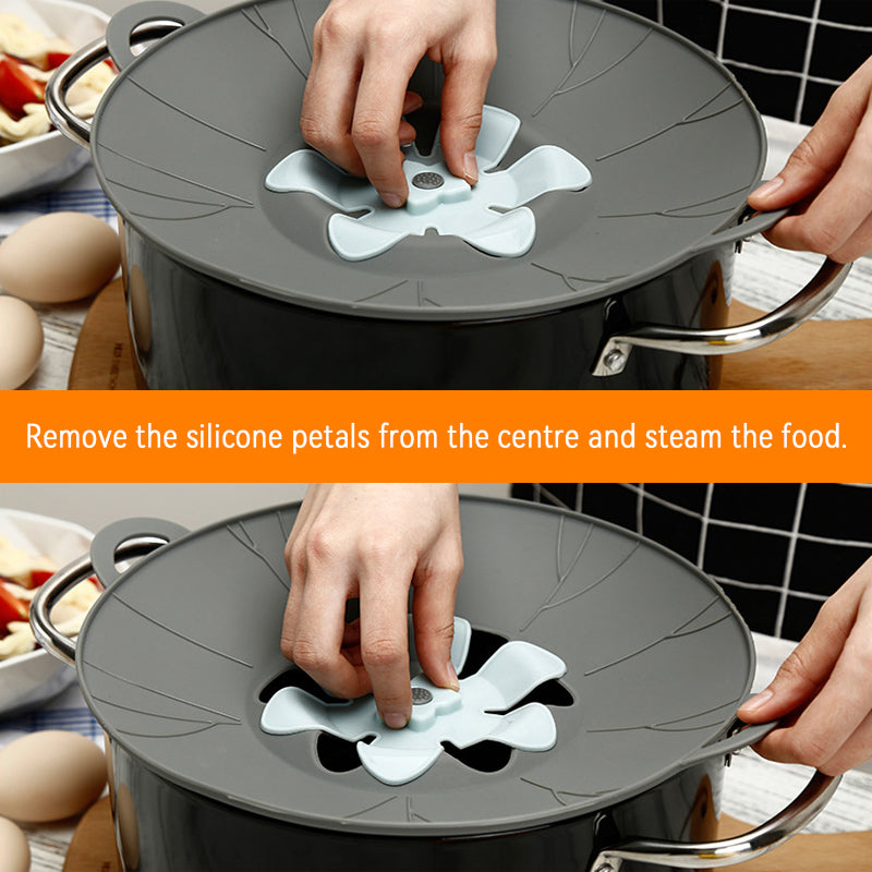 Silicone Flower-Shaped Anti-Overflow Lid – cexcshop